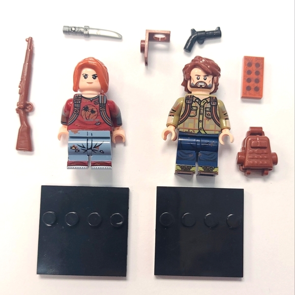 Unbranded | Toys | Lot Of 2 Lego Compatible Joel And Ellie From The Last Of Us Minifigures ...
